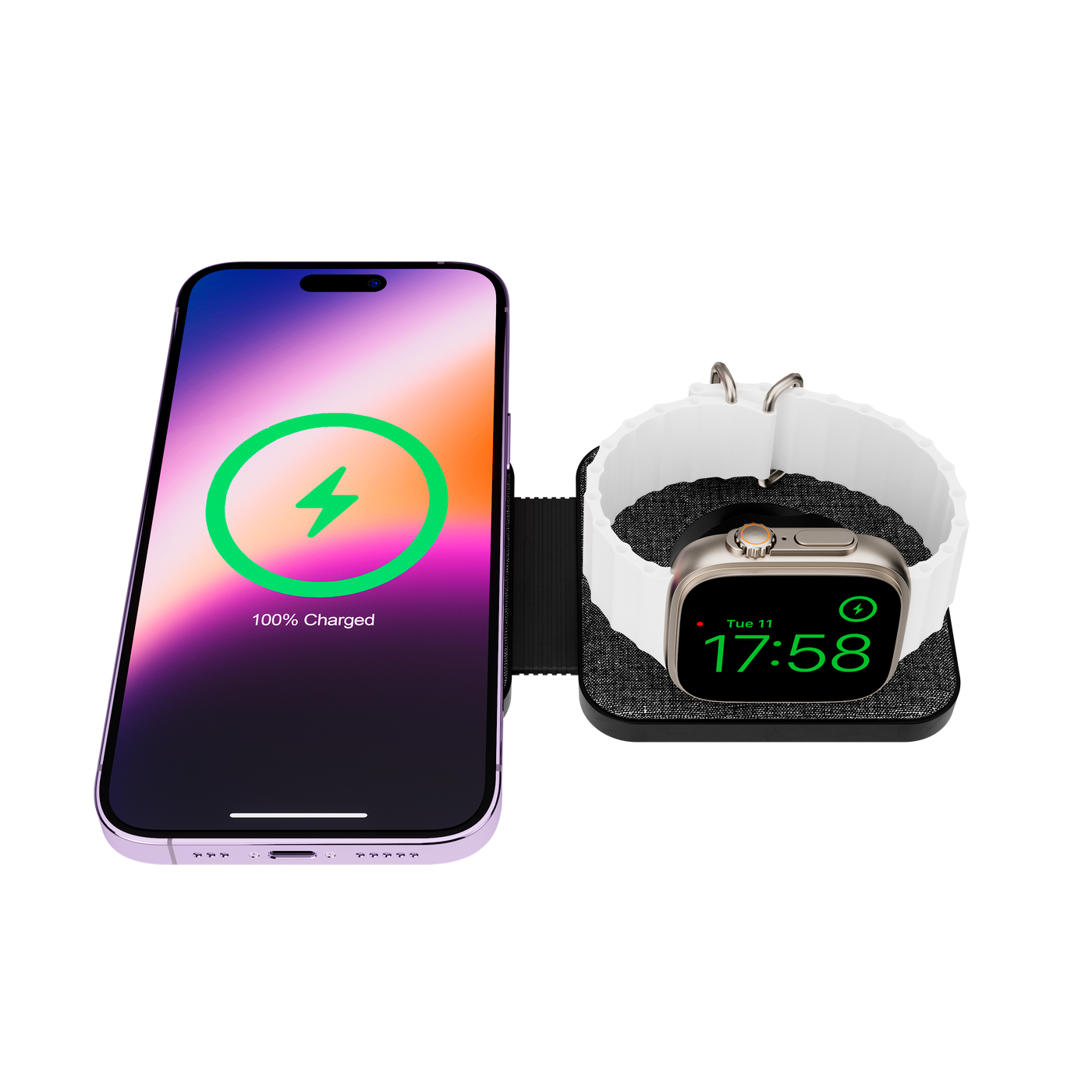 2 in 1 Wireless Travel Charger | PowerBase Go Duo | SnapWireless®